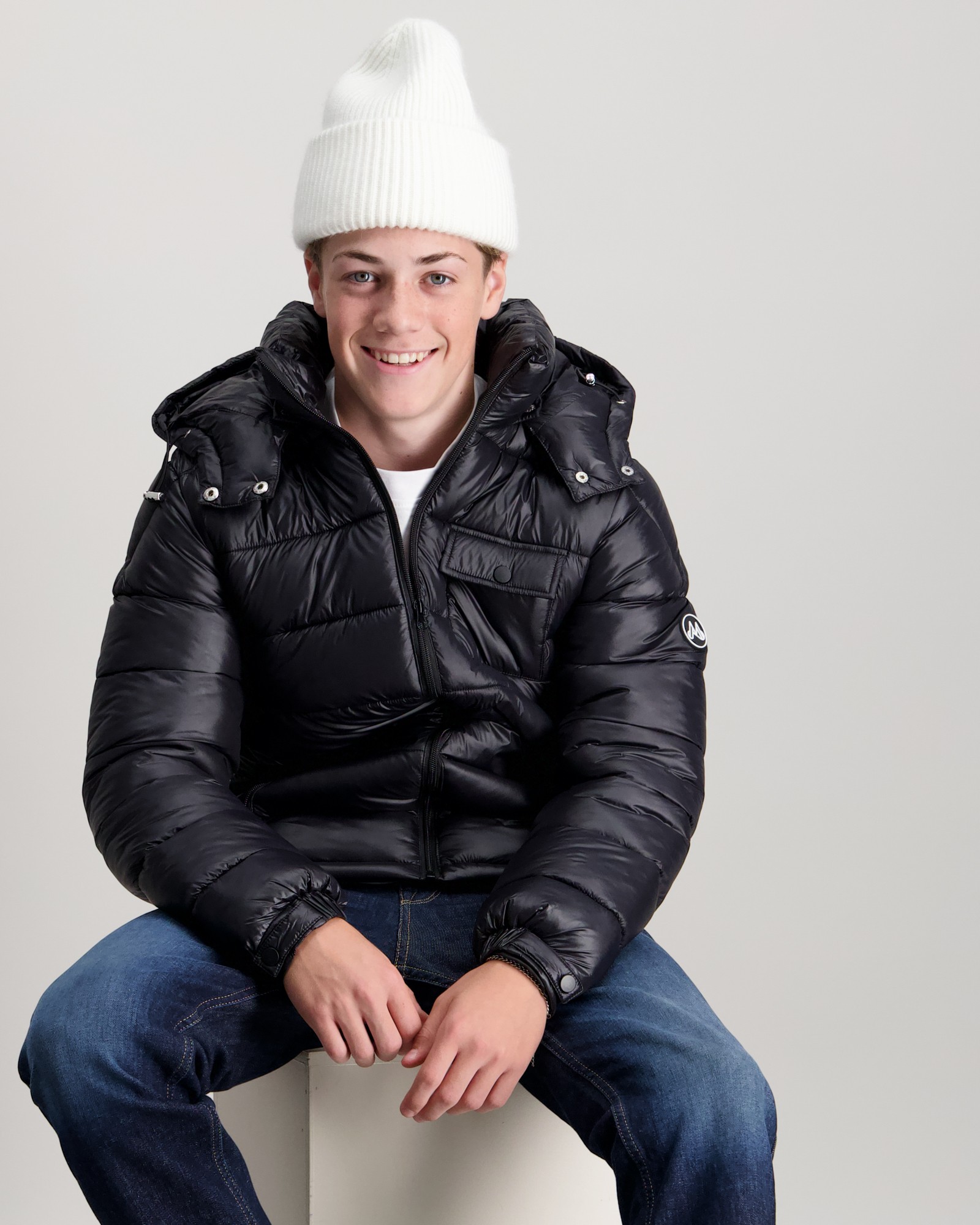 MAGGIORE Puffer Jacket Svart för Kille | Kids Brand Store