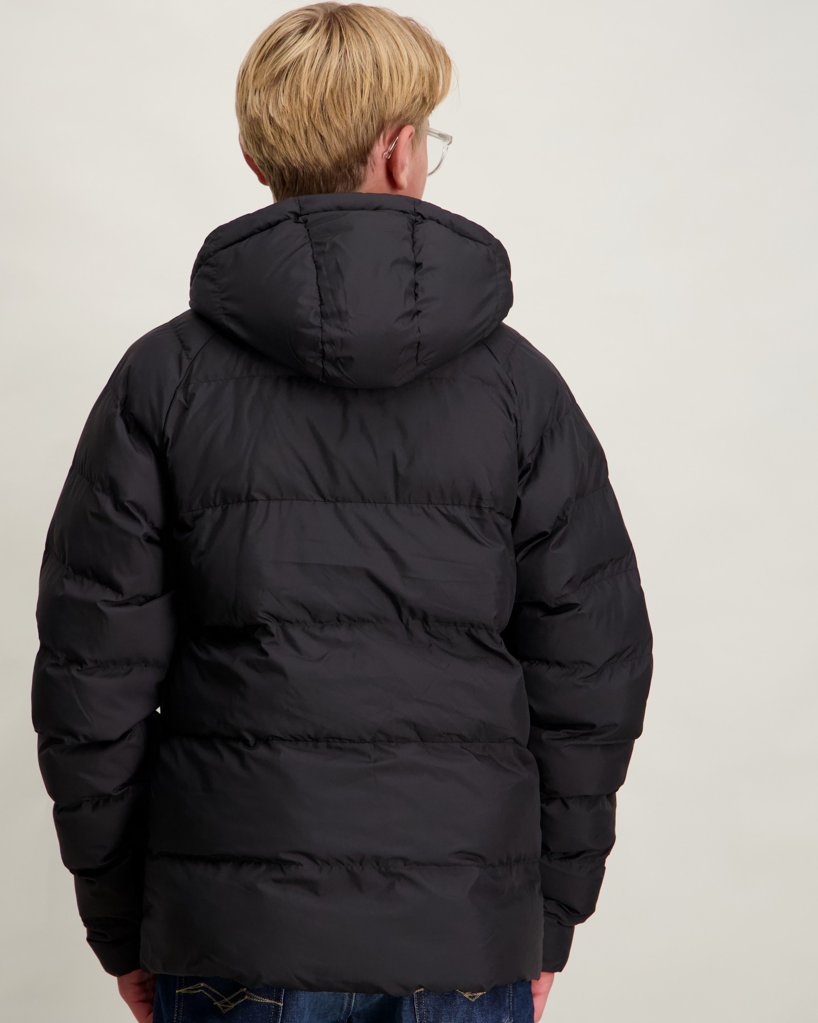 Puma Synthetic Hooded Puffer Jacket Svart för Kille | Kids Brand Store