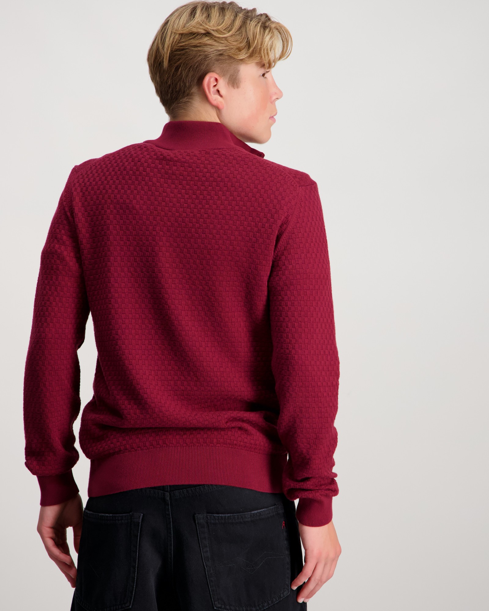 GANT MICRO TEXTURE HALF ZIP Rot für Jungen | Kids Brand Store