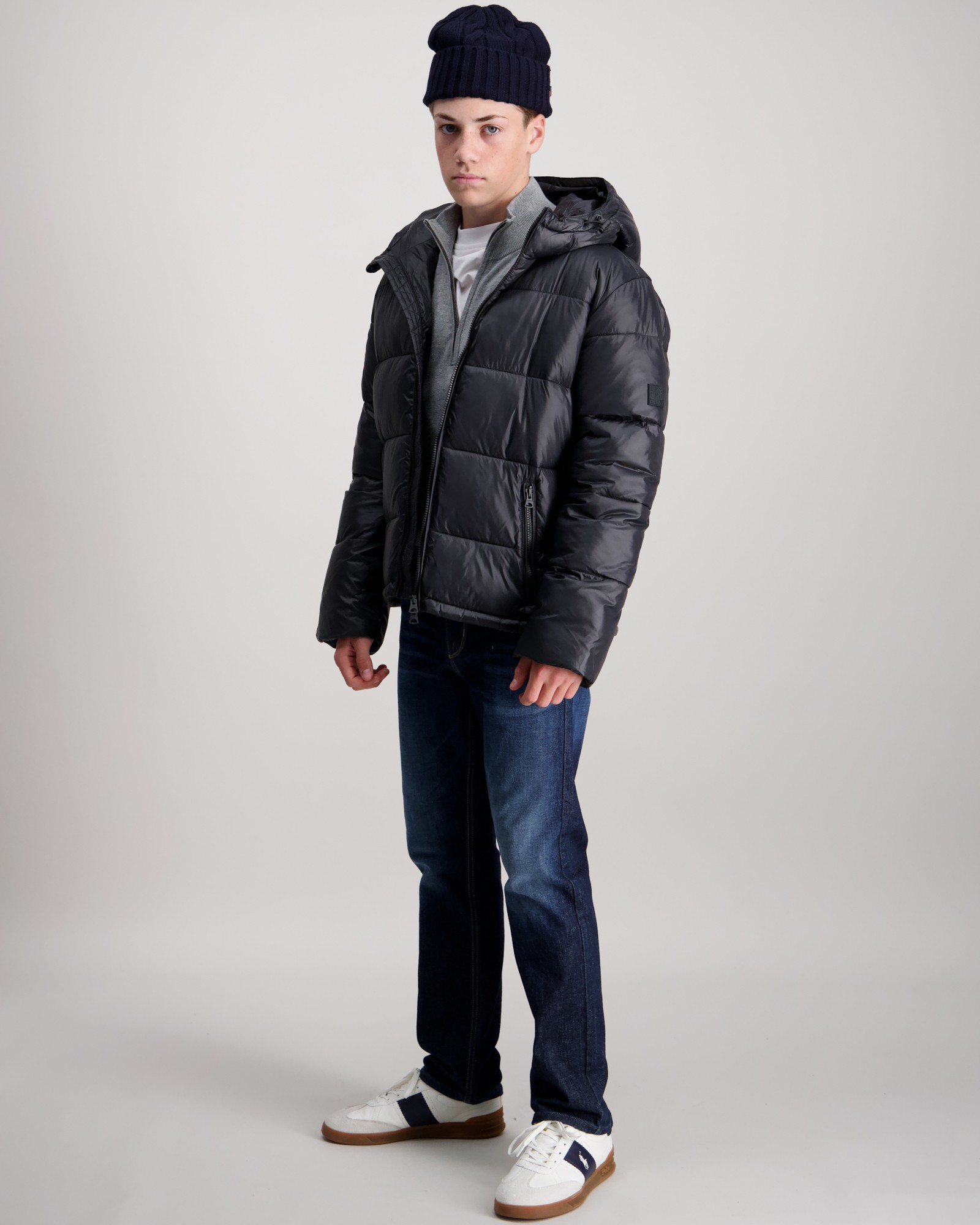 Lexington Milo Down Puffer Jacket Sort til Dreng | Kids Brand Store