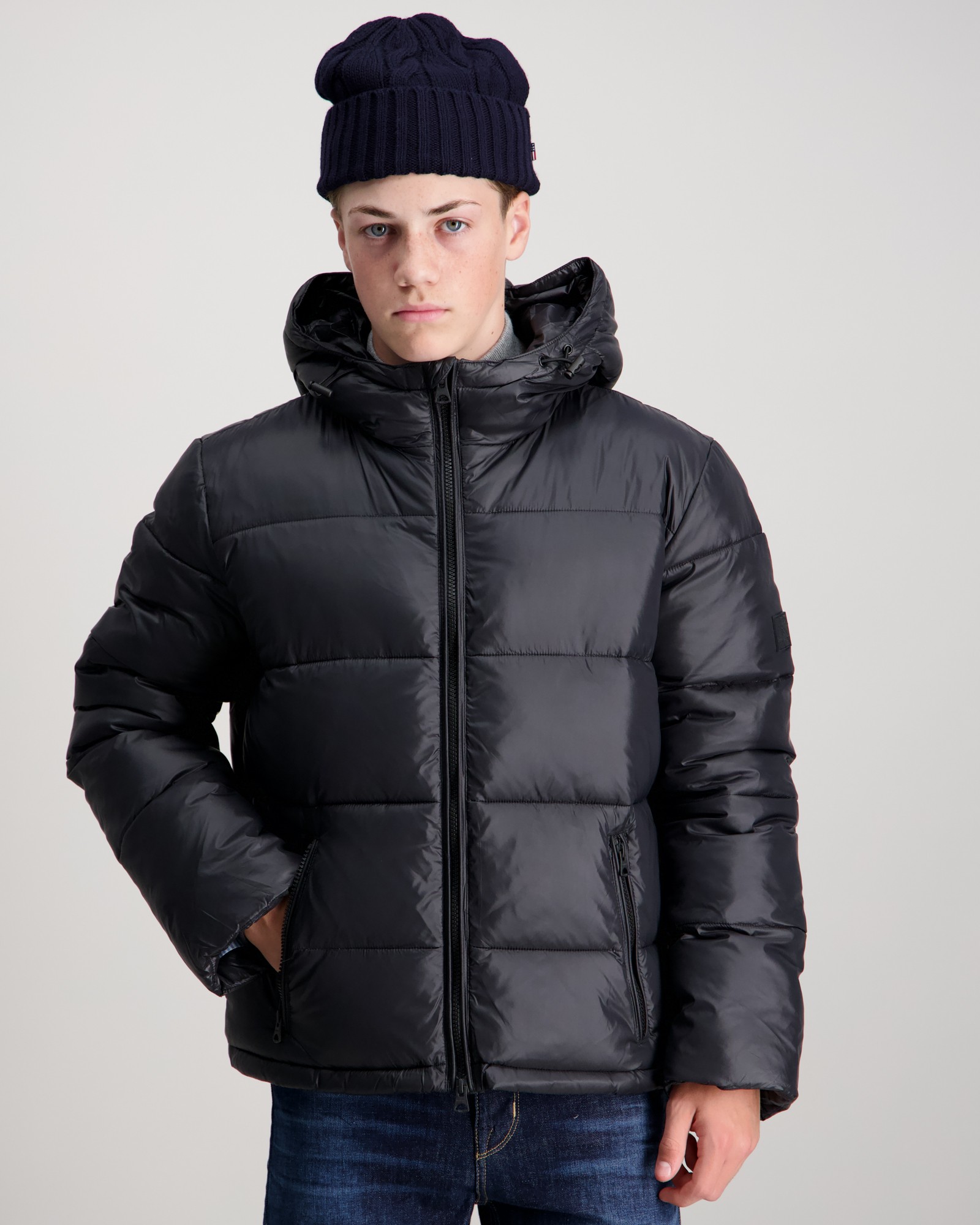 Lexington Milo Down Puffer Jacket Sort til Dreng | Kids Brand Store