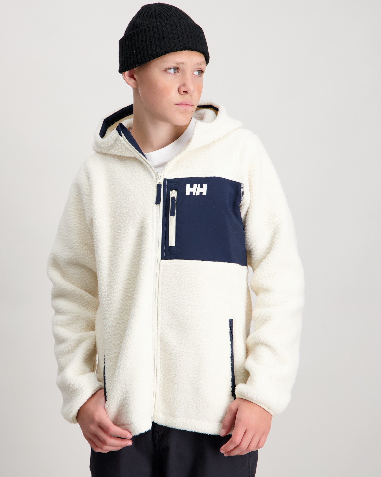 Helly Hansen JR CHAMP PILE JACKET 2.0 Cremefärgad für Jungen | Kids ...