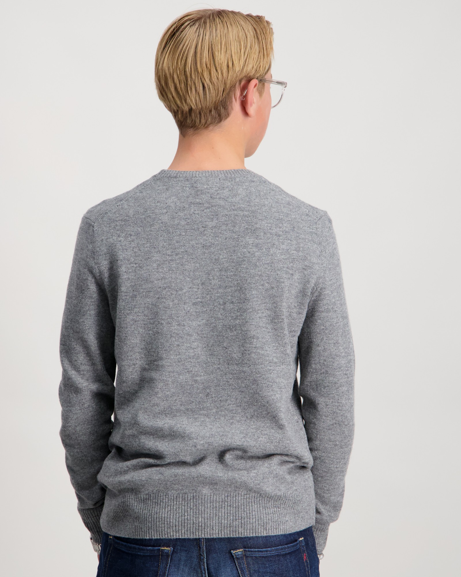 Polo Ralph Lauren 2/27 WOOL RWS-LS CN TONAL-SV-PLO Harmaa varten Pojat ...