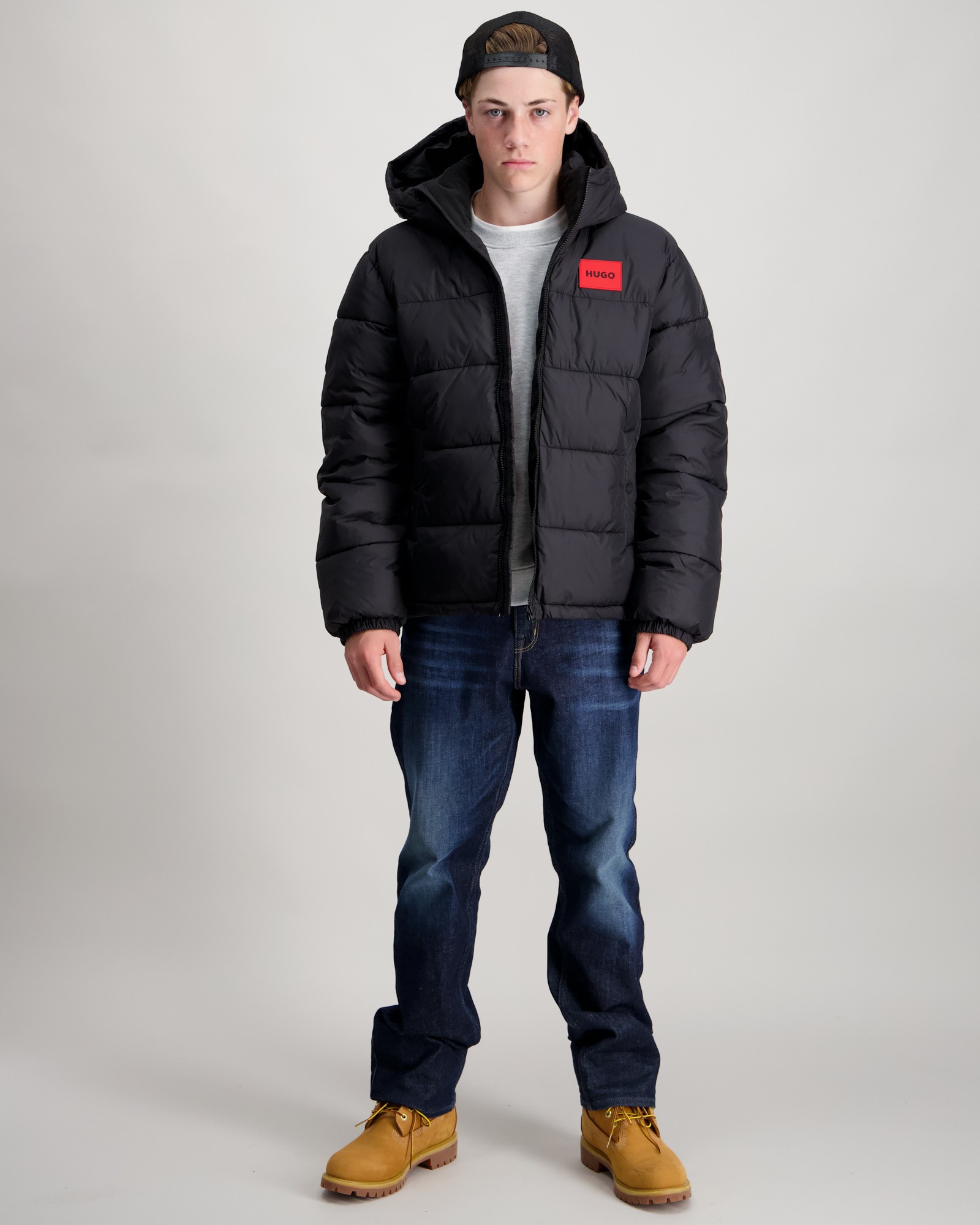 HUGO PUFFER JACKET Zwart voor Jongens | Kids Brand Store