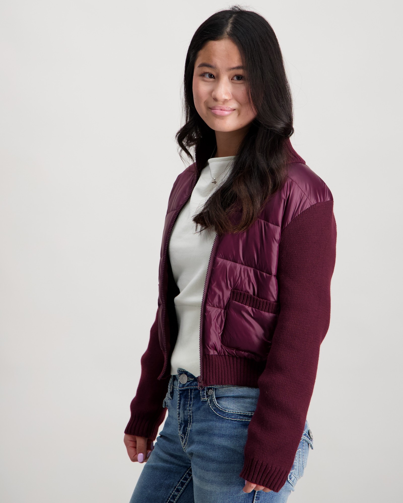 Gina Tricot Young Y rib puffer jacket Röd för Tjej | Kids Brand Store
