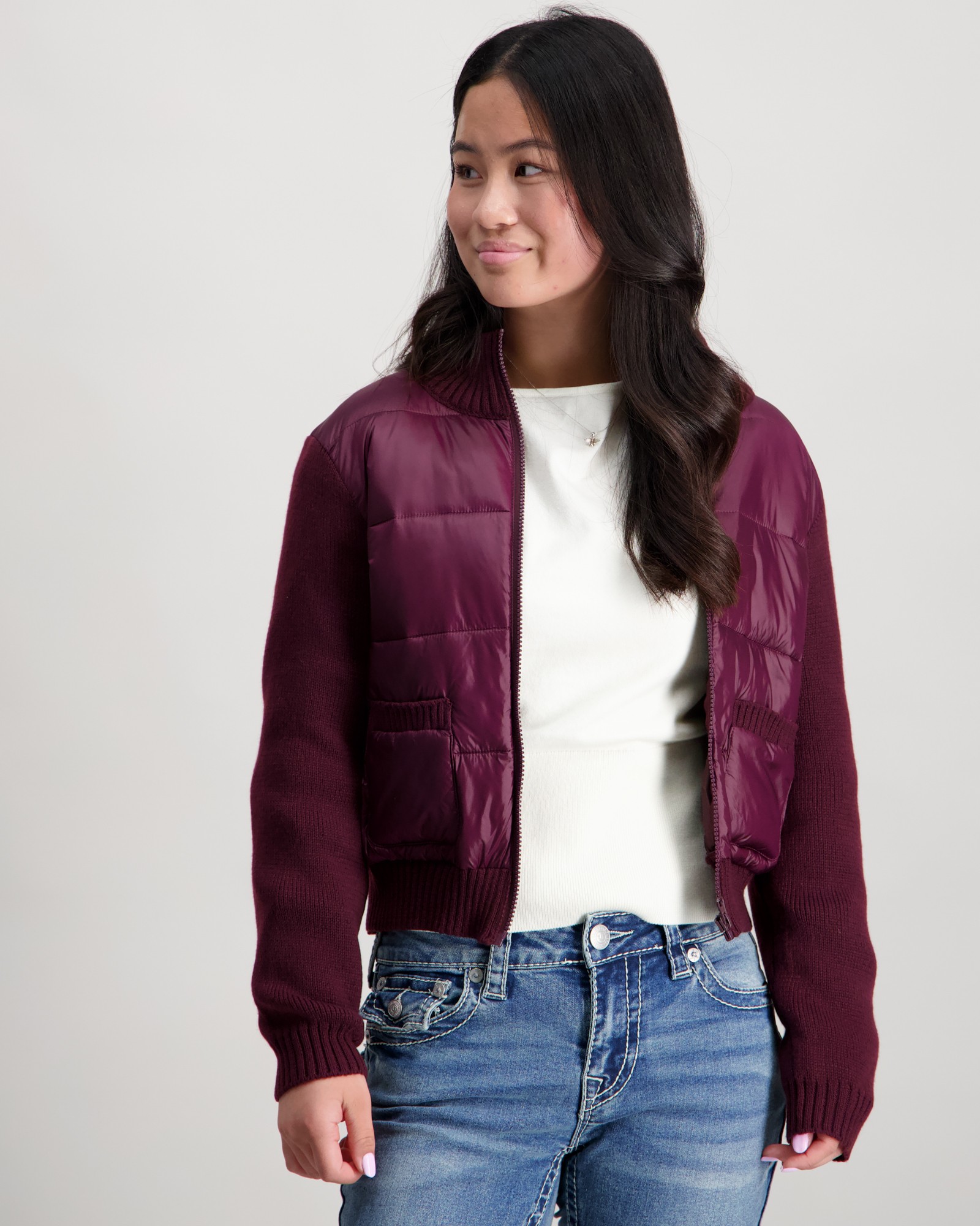 Gina Tricot Young Y rib puffer jacket Punainen varten Tytöt | Kids ...