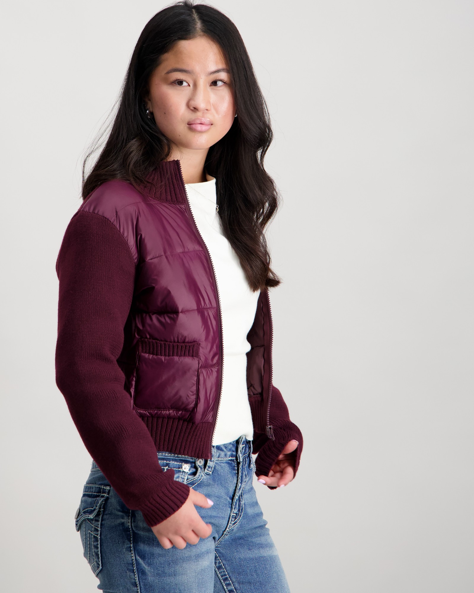 Gina Tricot Young Y rib puffer jacket Punainen varten Tytöt | Kids ...