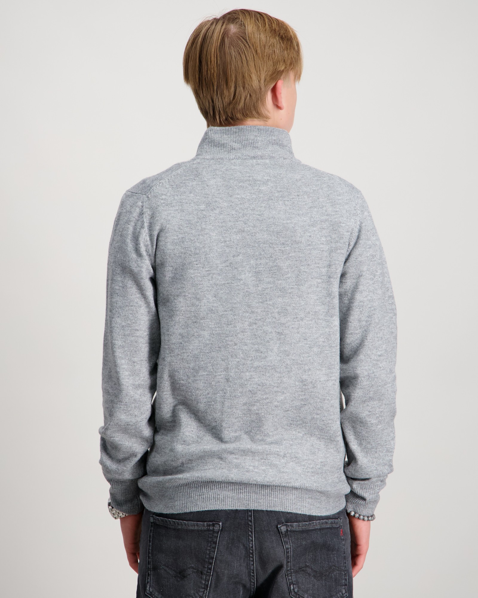 RYVLS Justin Soft Knit Half Zip Grå til Gutt | Kids Brand Store