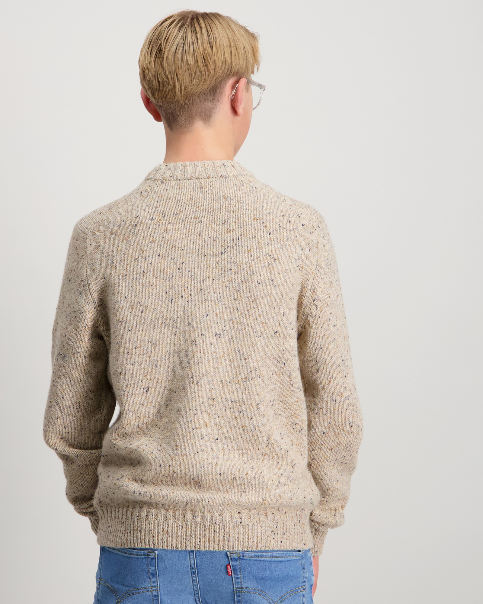 ONLY & SONS JUNIOR OSJBIRKY REG NAP CREW KNIT Brun för Kille | Kids Brand Store