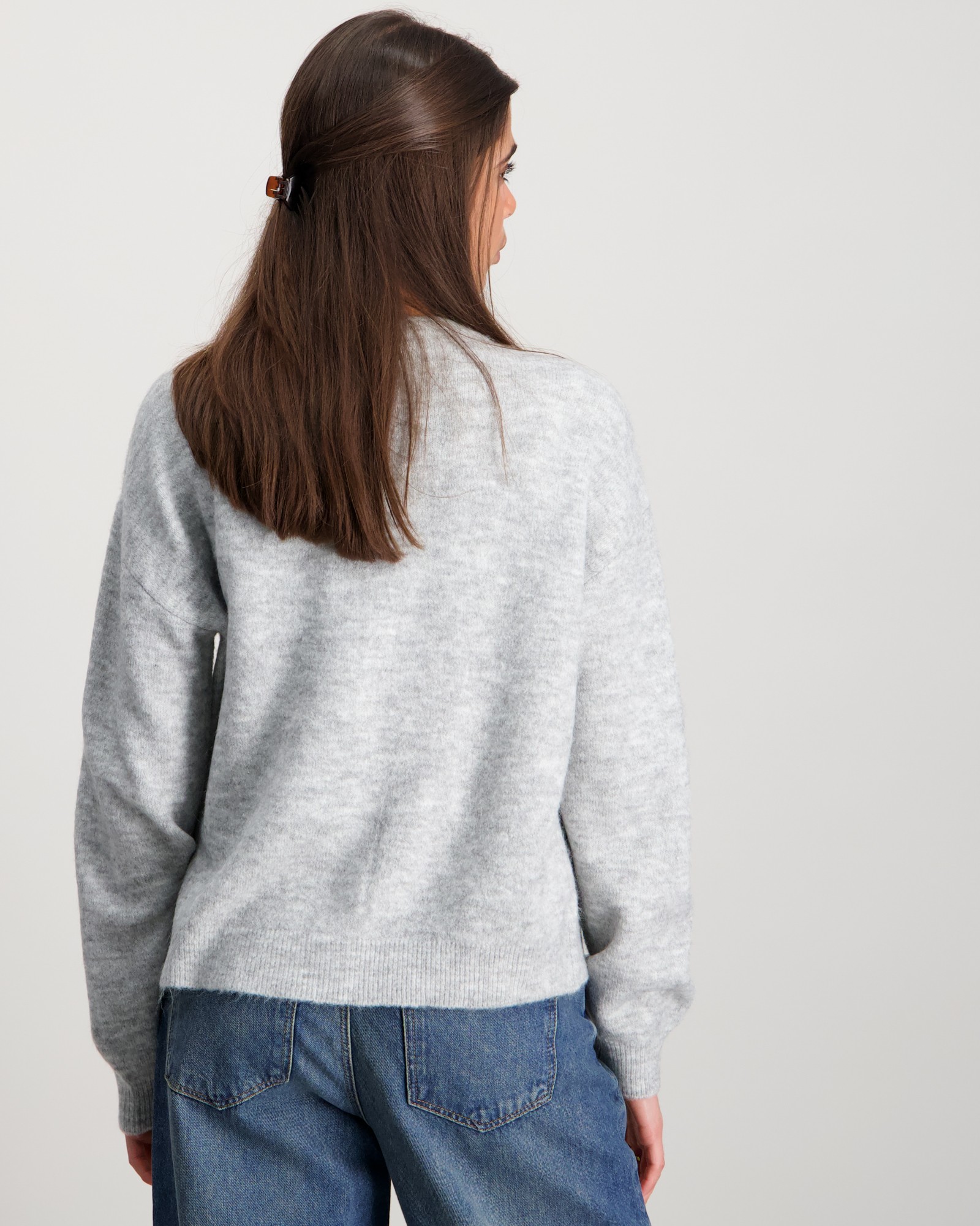 LMTD NLFLODET LS SHORT KNIT CARDIGAN Grå til Jente | Kids Brand Store