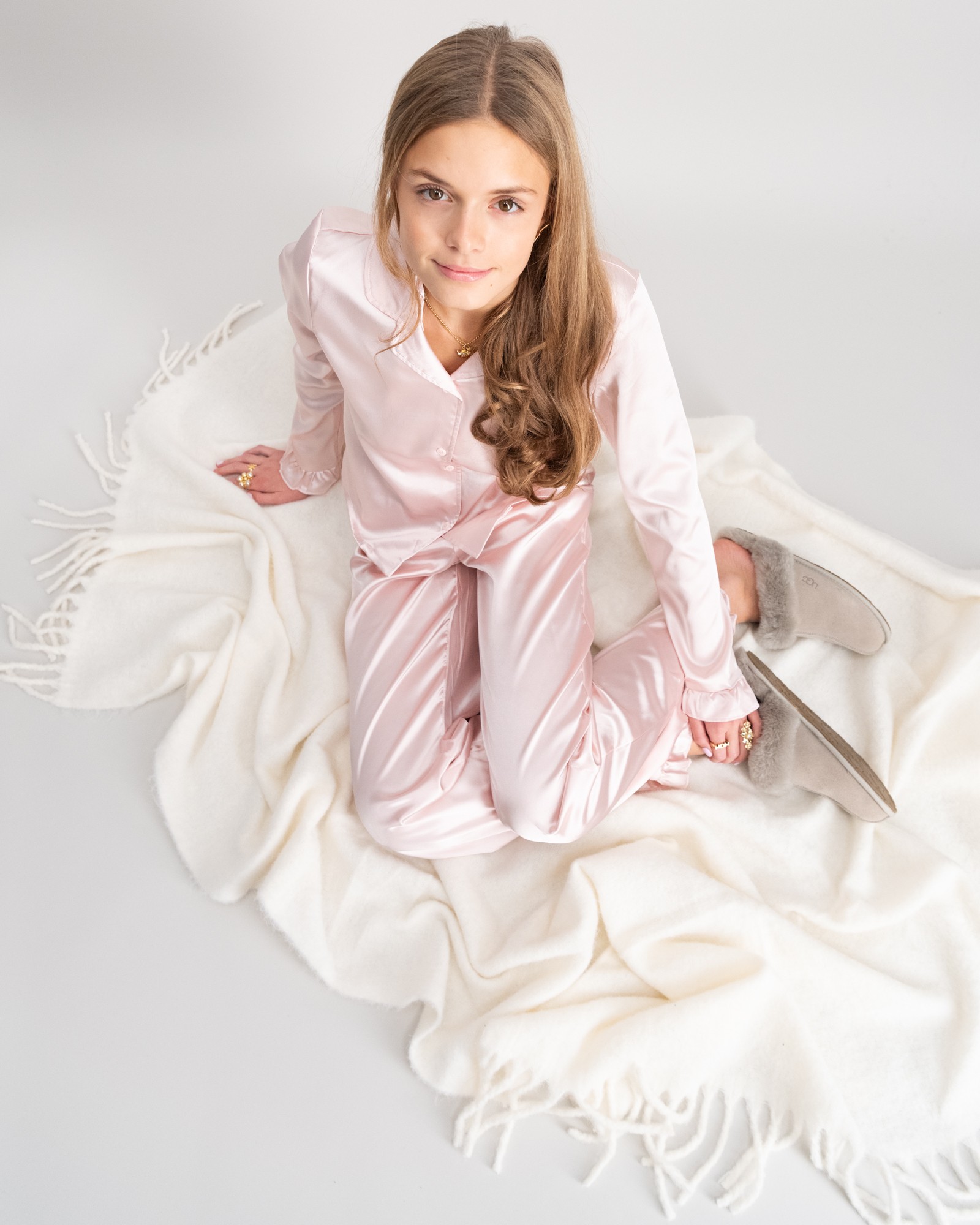 LMTD NLFNIGHTYS PYJAMAS SET Rosa til Pige | Kids Brand Store