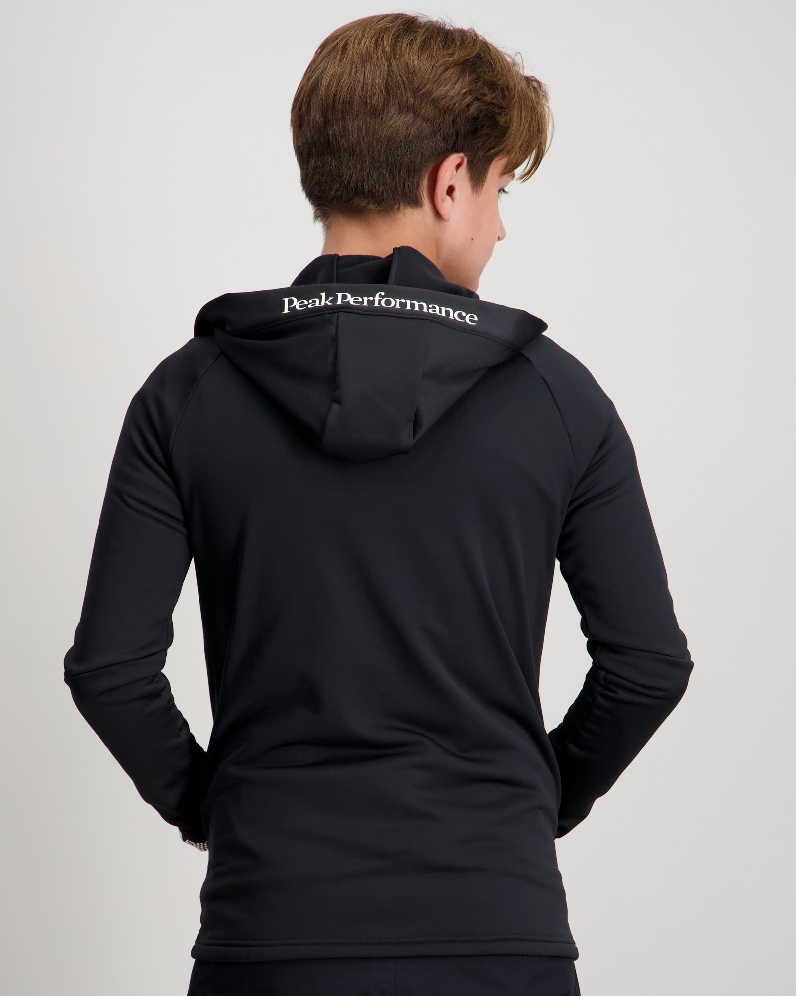 Peak Performance Jr Rider Essentials Zip Svart för Kille | Kids Brand Store