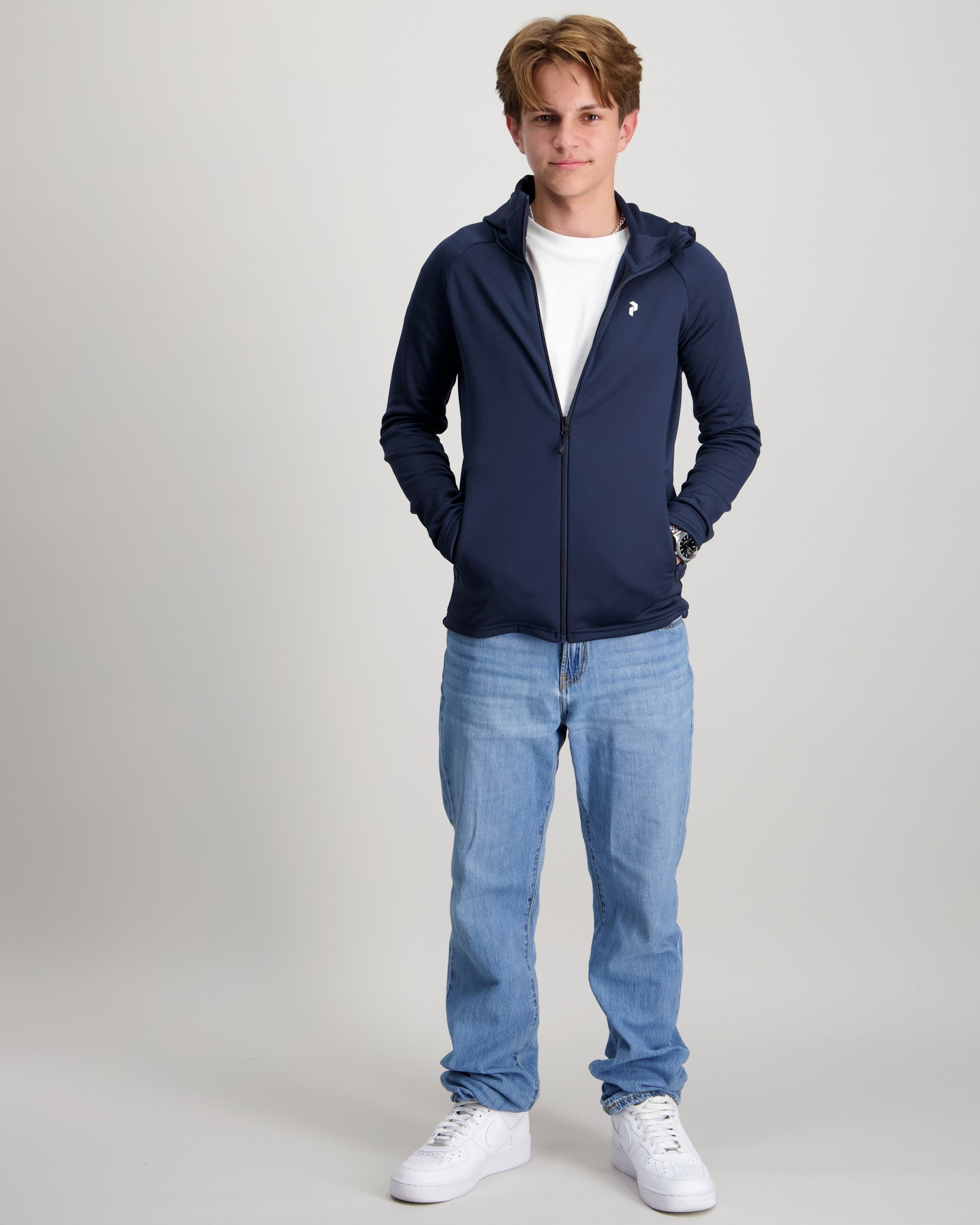 Peak Performance Jr Rider Essentials Zip Blå för Kille | Kids Brand Store