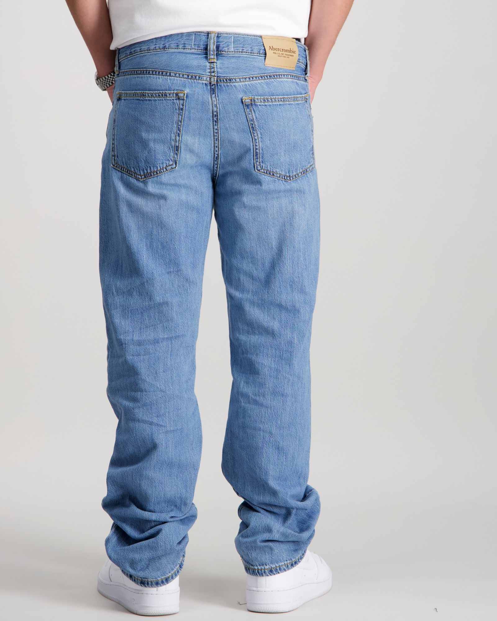 Abercrombie AFB LOOSE FIT JEANS Blå för Kille | Kids Brand Store
