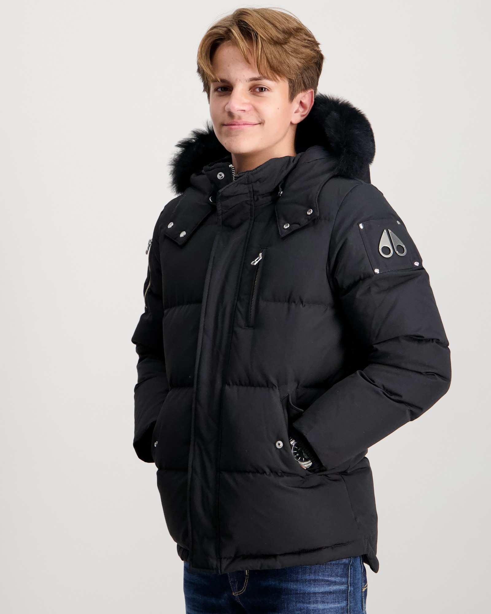 Moose Knuckles UNISEX 3Q Svart för Kille | Kids Brand Store