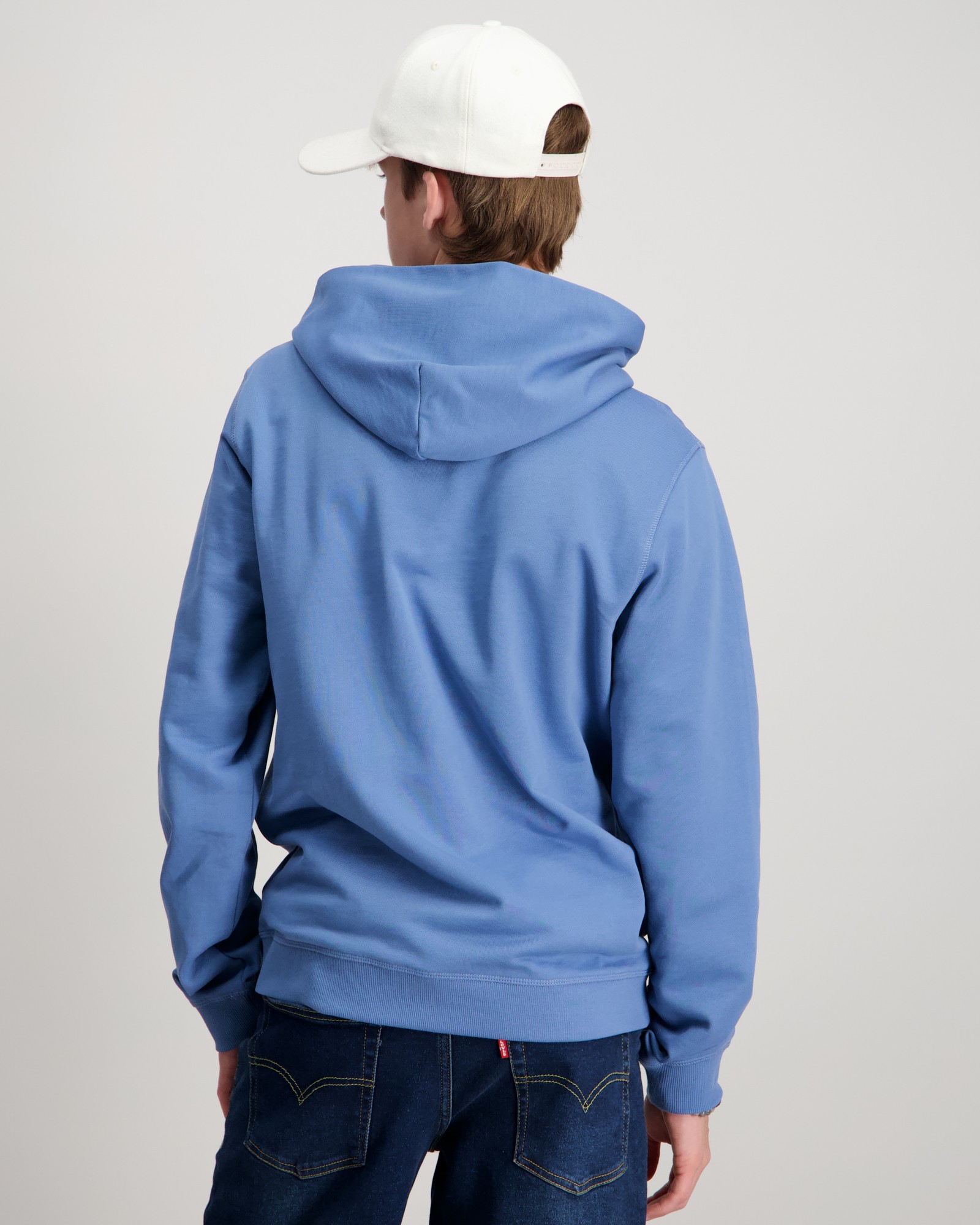 New Balance New Balance French Terry Small Logo Hoodie Blauw voor ...
