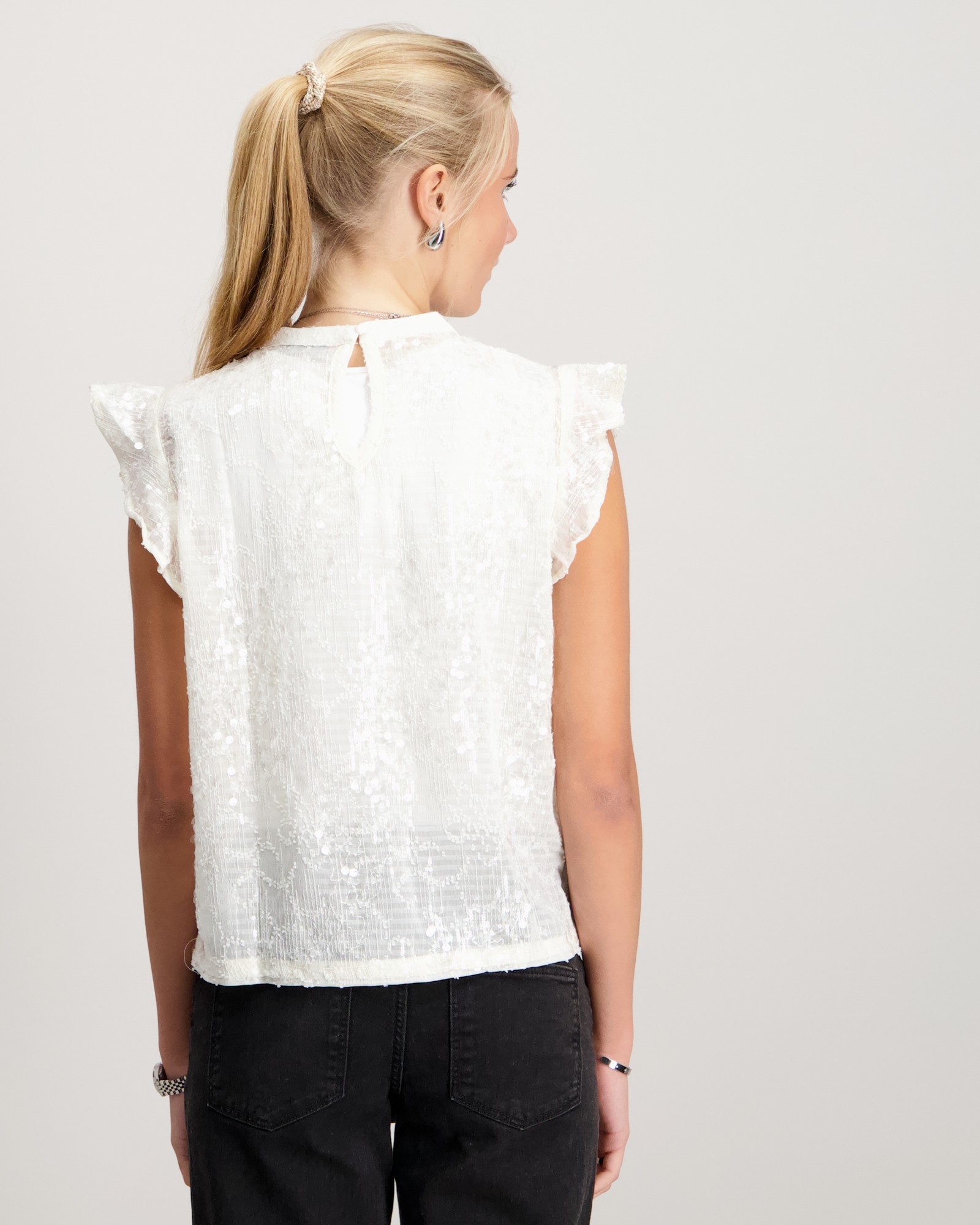 LMTD NLFRISIANNA SL SHIRT Wit voor Meisjes | Kids Brand Store