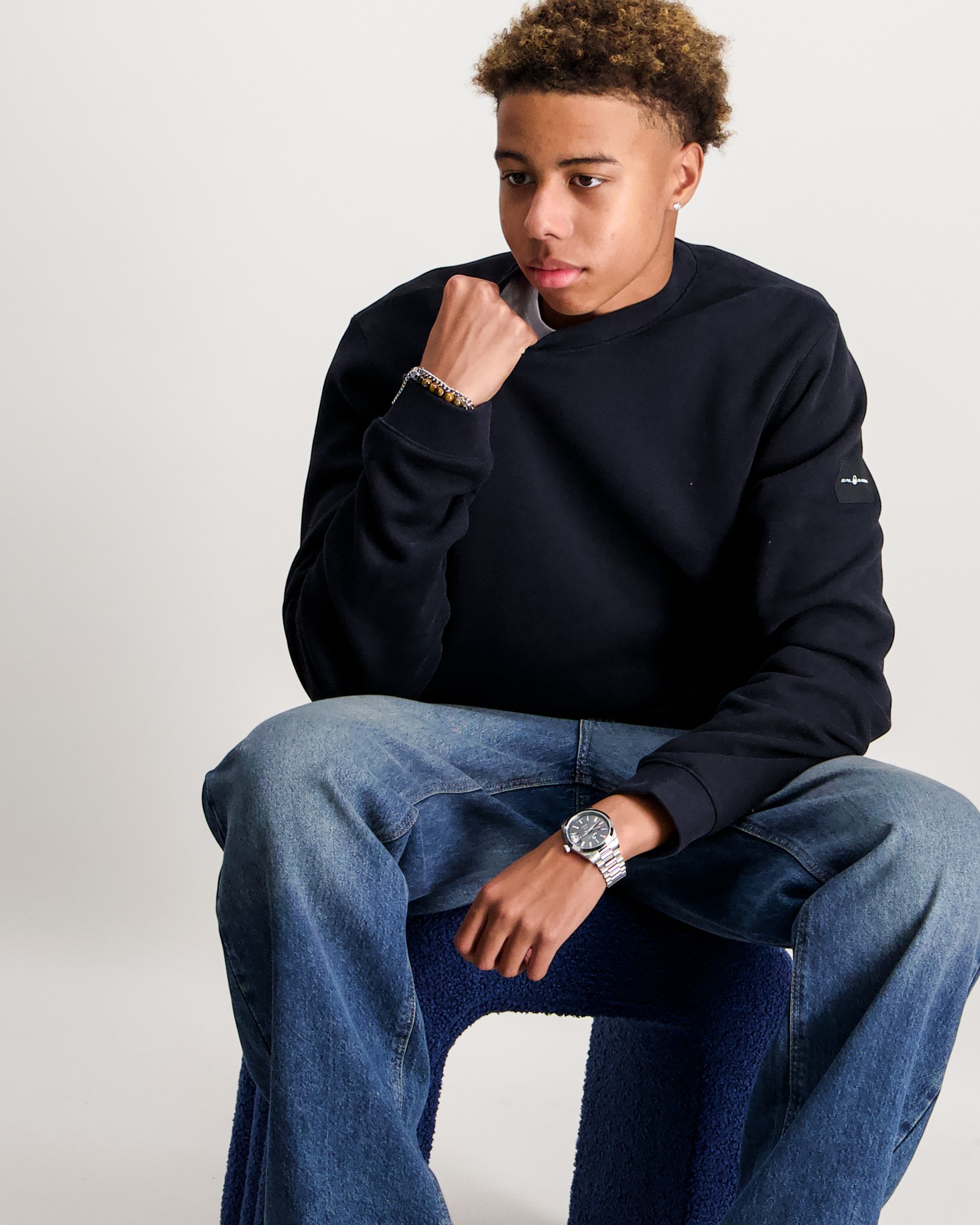 Sail Racing JR WAVE SWEATER Svart för Kille | Kids Brand Store
