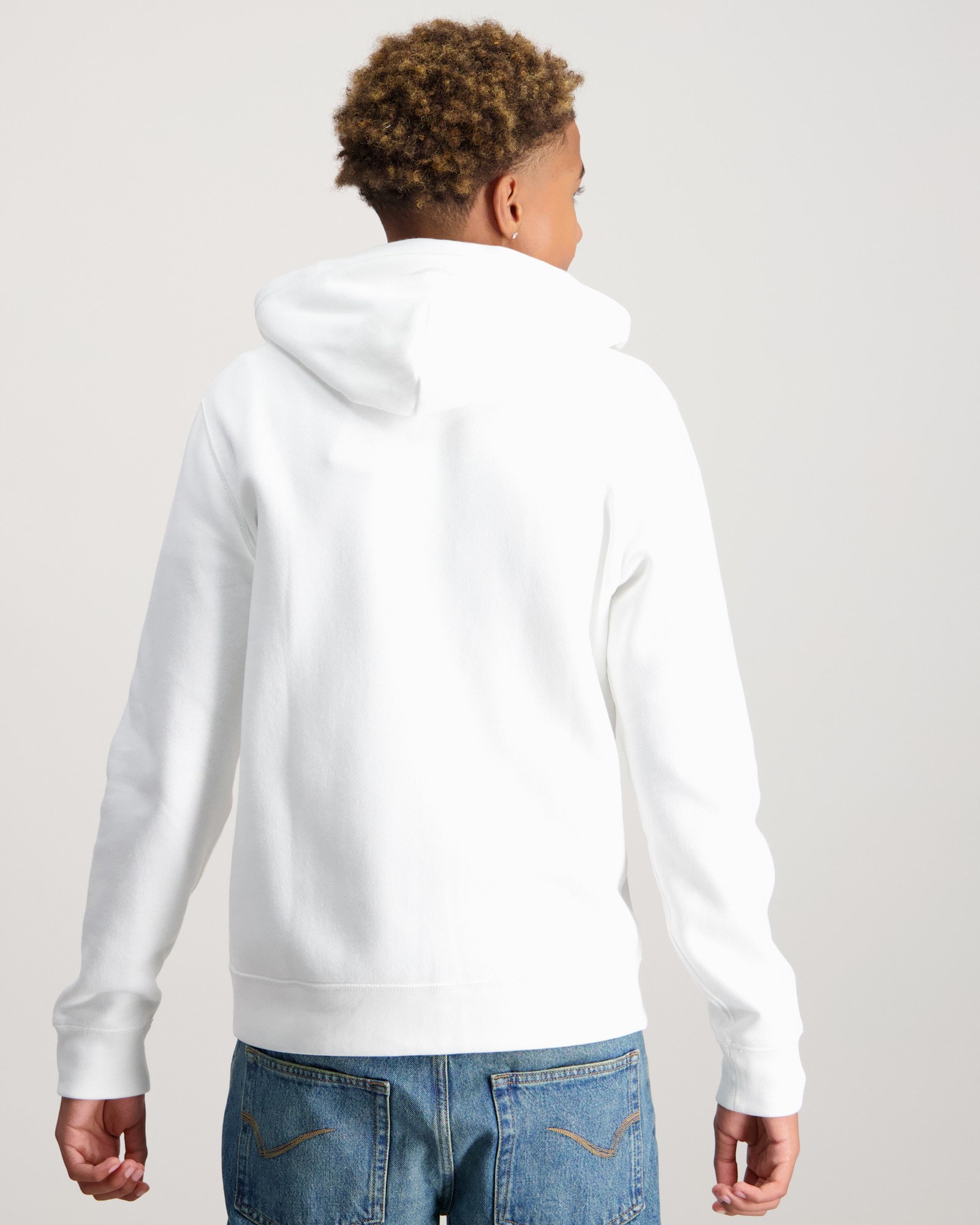 Polo Ralph Lauren SEASONAL FLEECE-LS FZ HOOD-TP-KNT Vit för Kille ...