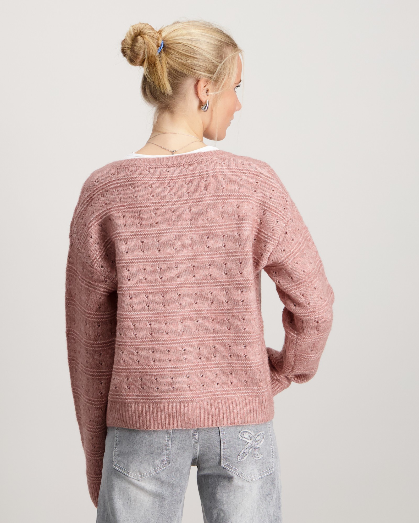 LMTD NLFNAMELY LS SHORT KNIT CARDIGAN Roze voor Meisjes | Kids Brand Store