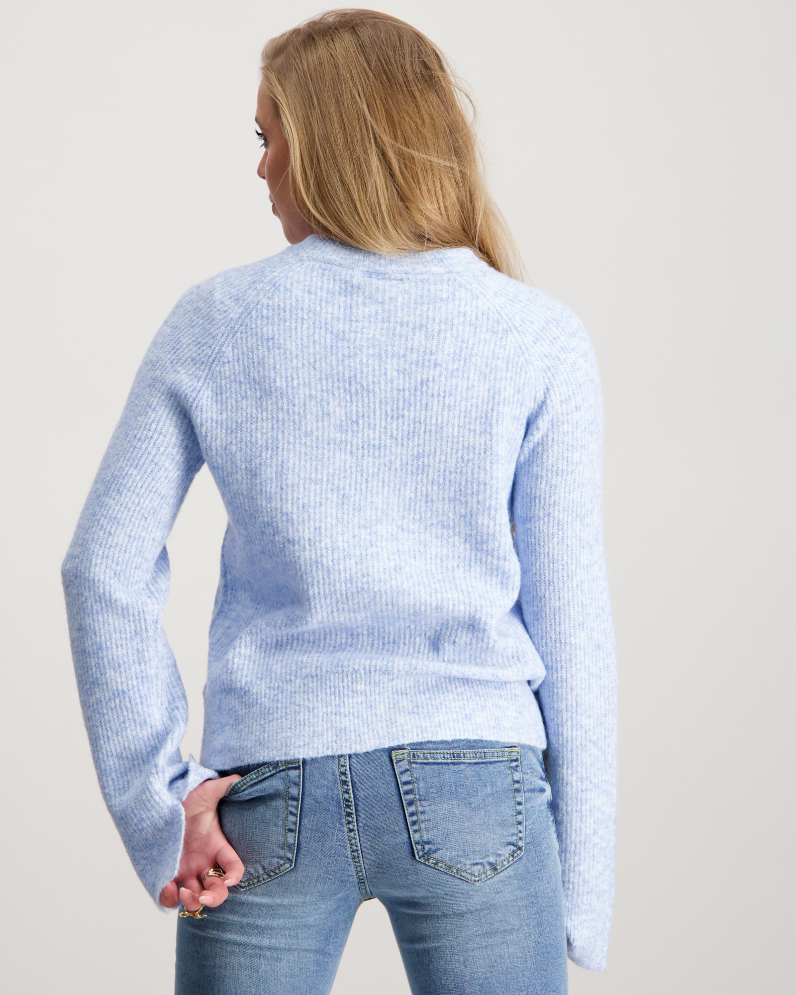 LMTD NLFKLEAVE LS SHORT KNIT Blå til Jente | Kids Brand Store