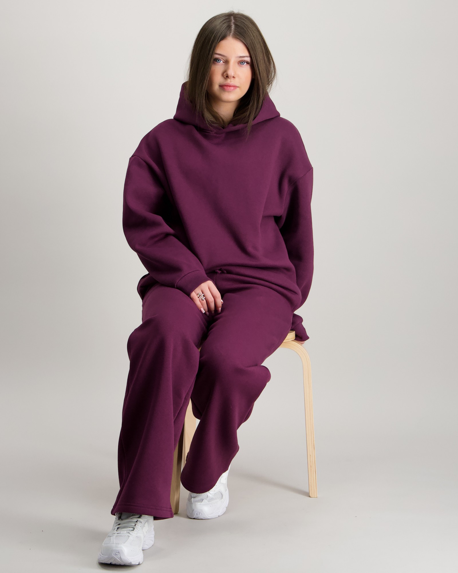 LMTD NLNRENAR LS BRU LOOSE SWEAT W. HOOD Paars voor Jongens | Kids ...