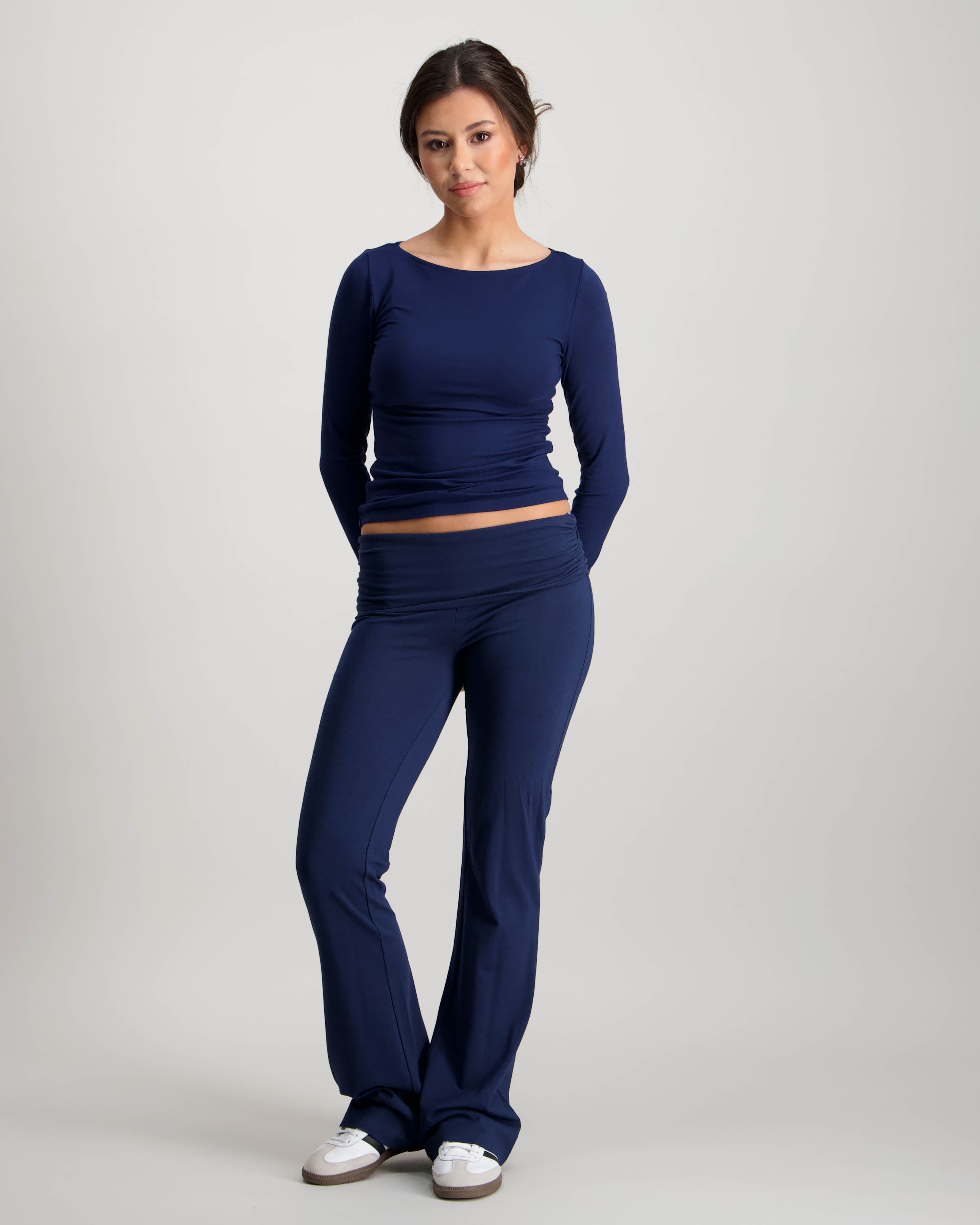 RYVLS Soft L/W Flare Leggings Blå för Tjej | Kids Brand Store