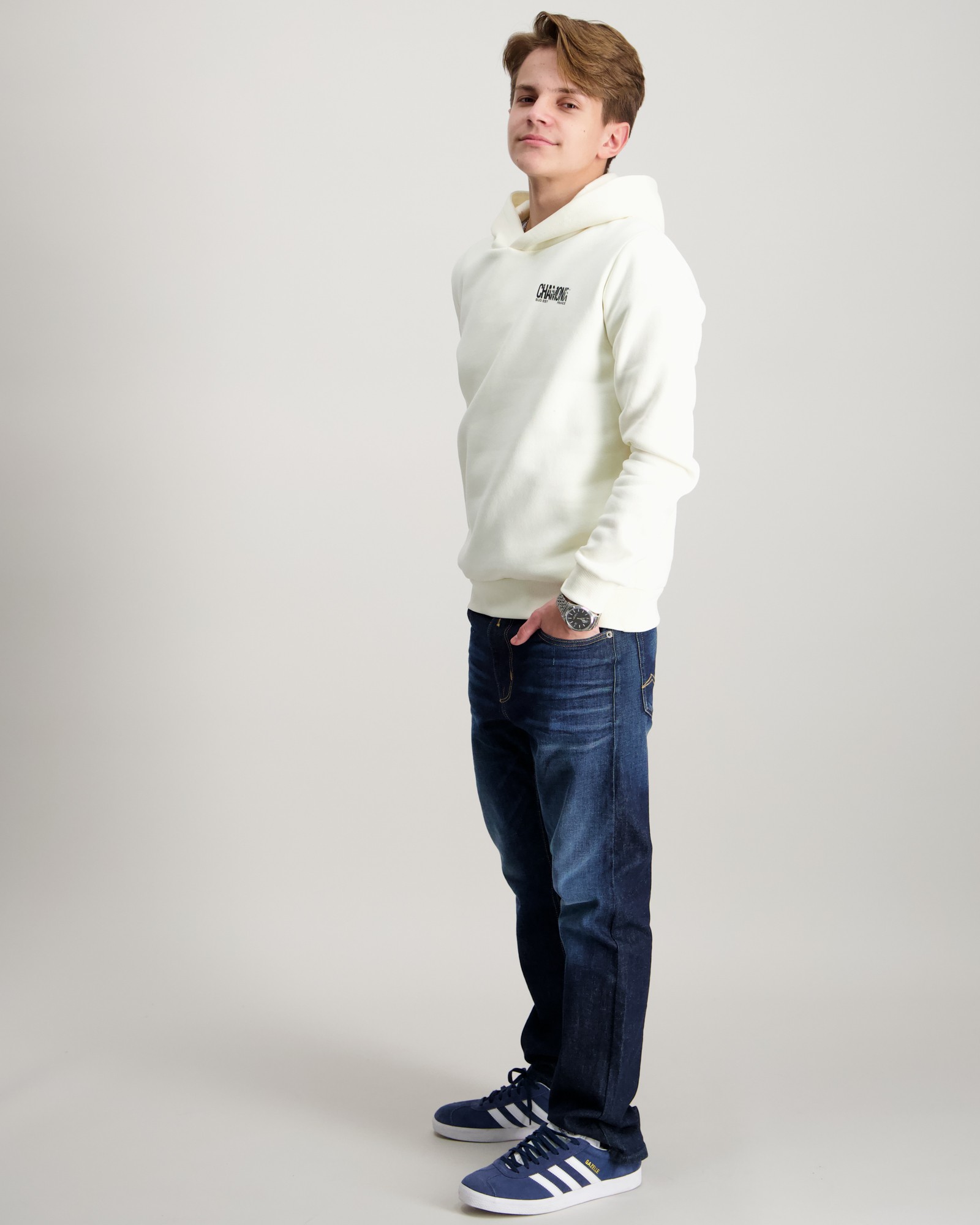 LMTD NLMSKIING LS SWEAT W. HOOD Beige til Gutt | Kids Brand Store