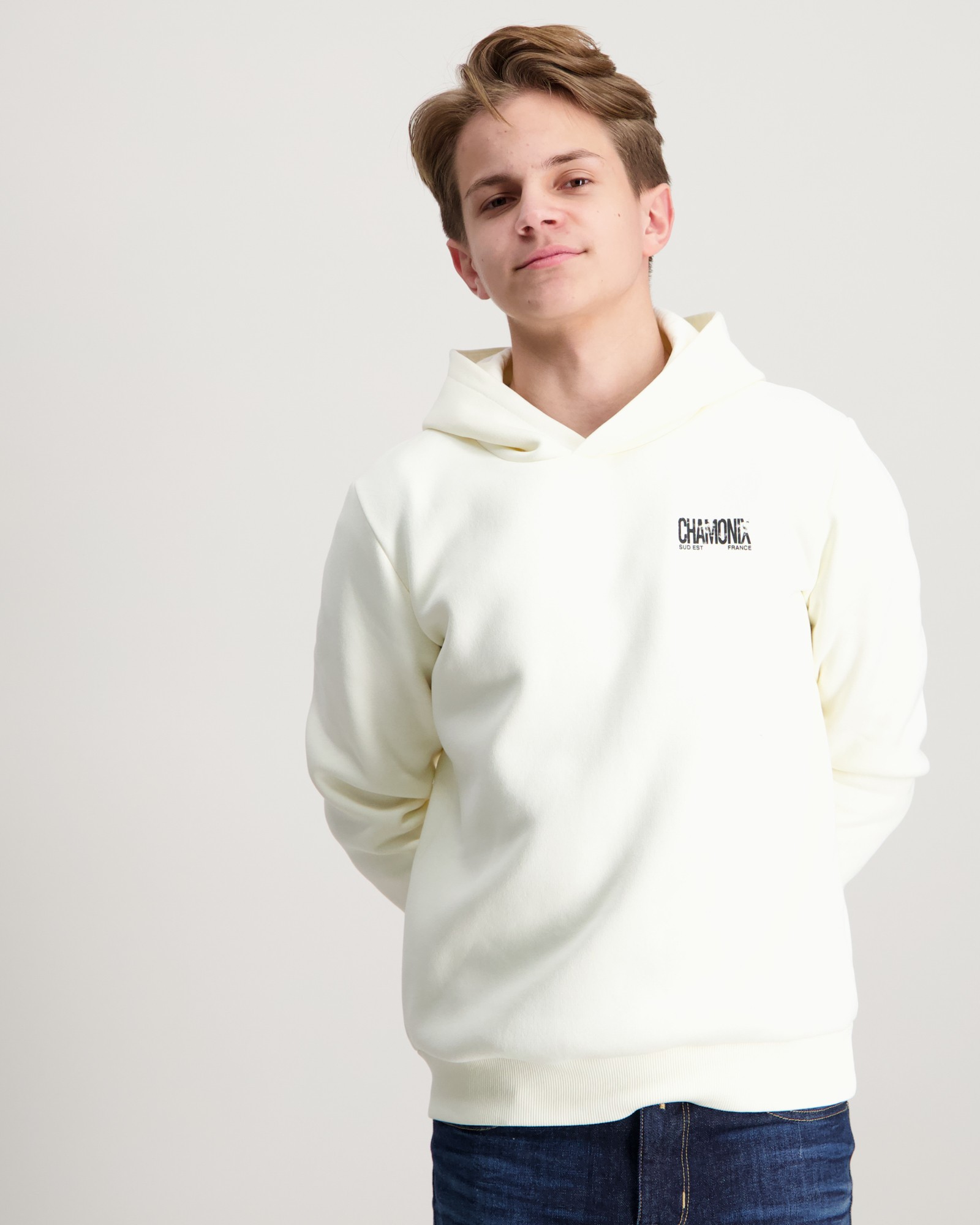 LMTD NLMSKIING LS SWEAT W. HOOD Beige til Gutt | Kids Brand Store