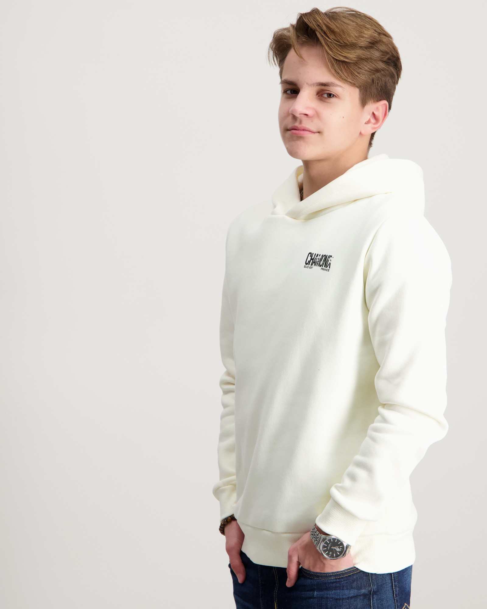 LMTD NLMSKIING LS SWEAT W. HOOD Beige til Gutt | Kids Brand Store