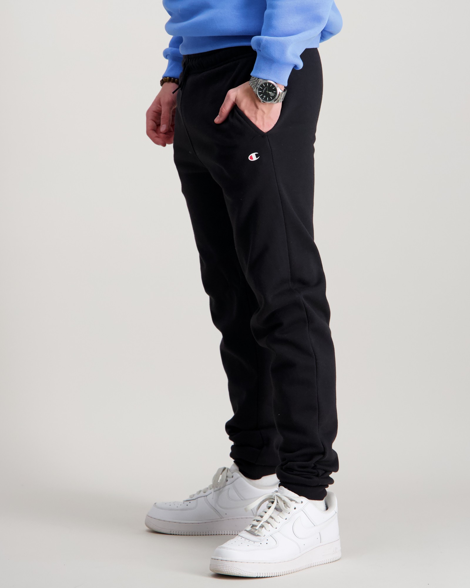 Champion Rib Cuff Pants Schwarz für Jungen | Kids Brand Store