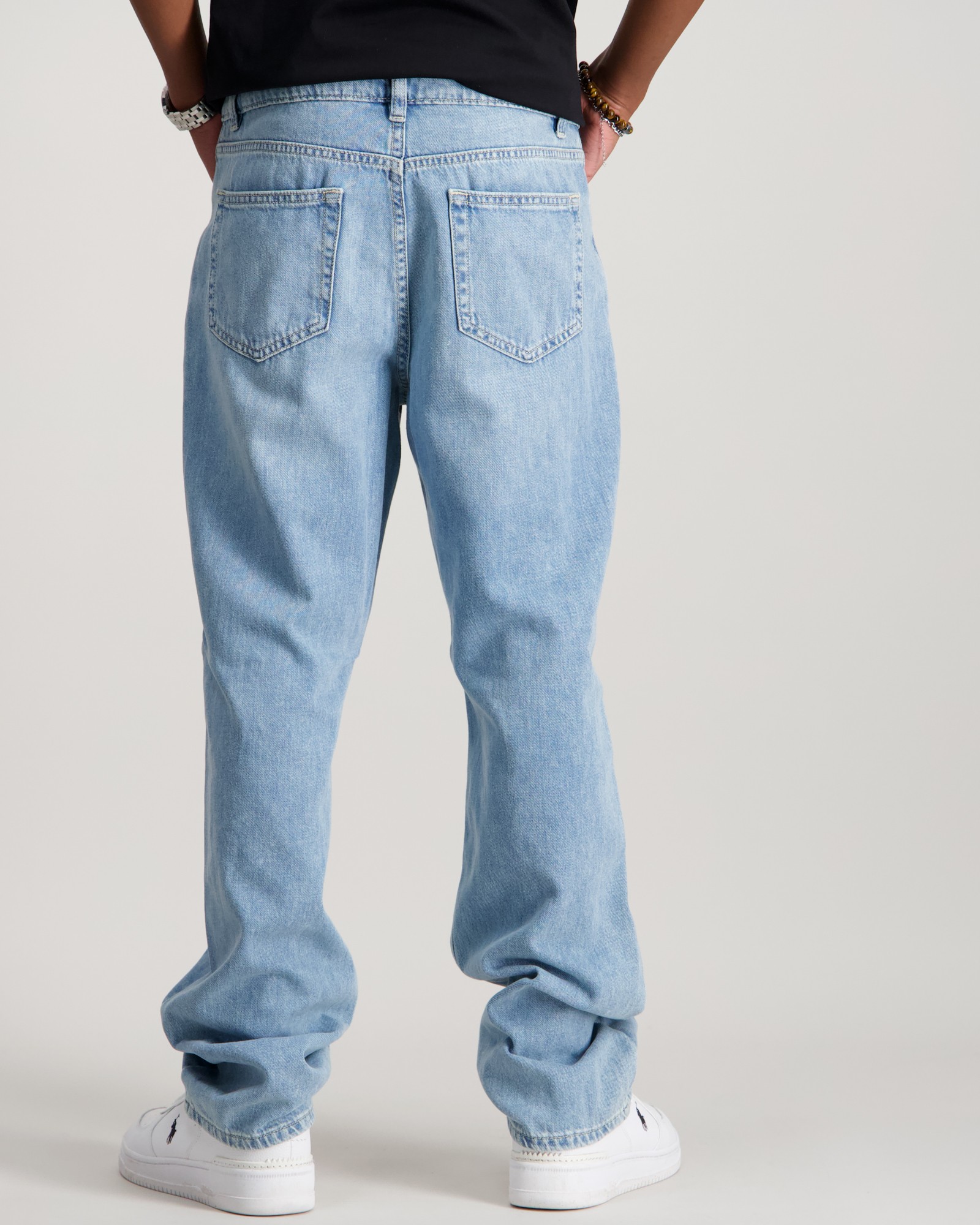 LMTD NLMBEX DNM R STRAIGHT PANT Blå för Kille | Kids Brand Store