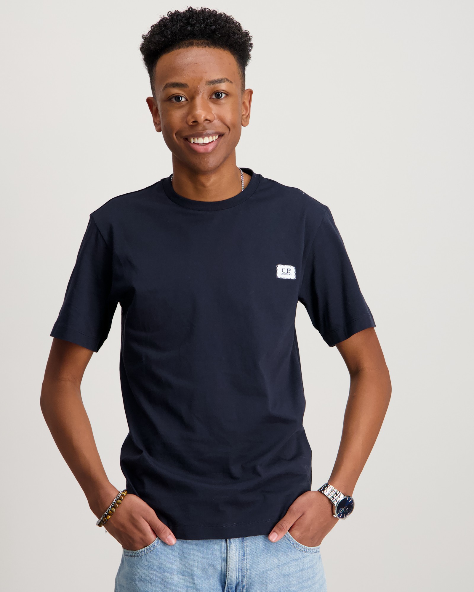 C.P. Company T-SHIRT SHORT SLEEVE Blå för Kille | Kids Brand Store