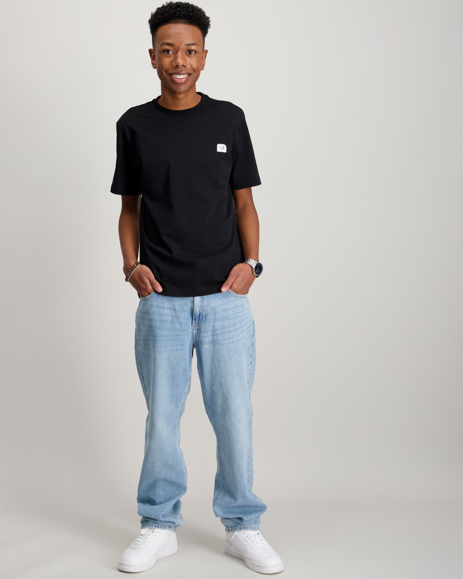 C.P. Company T-SHIRT SHORT SLEEVE Svart för Kille | Kids Brand Store