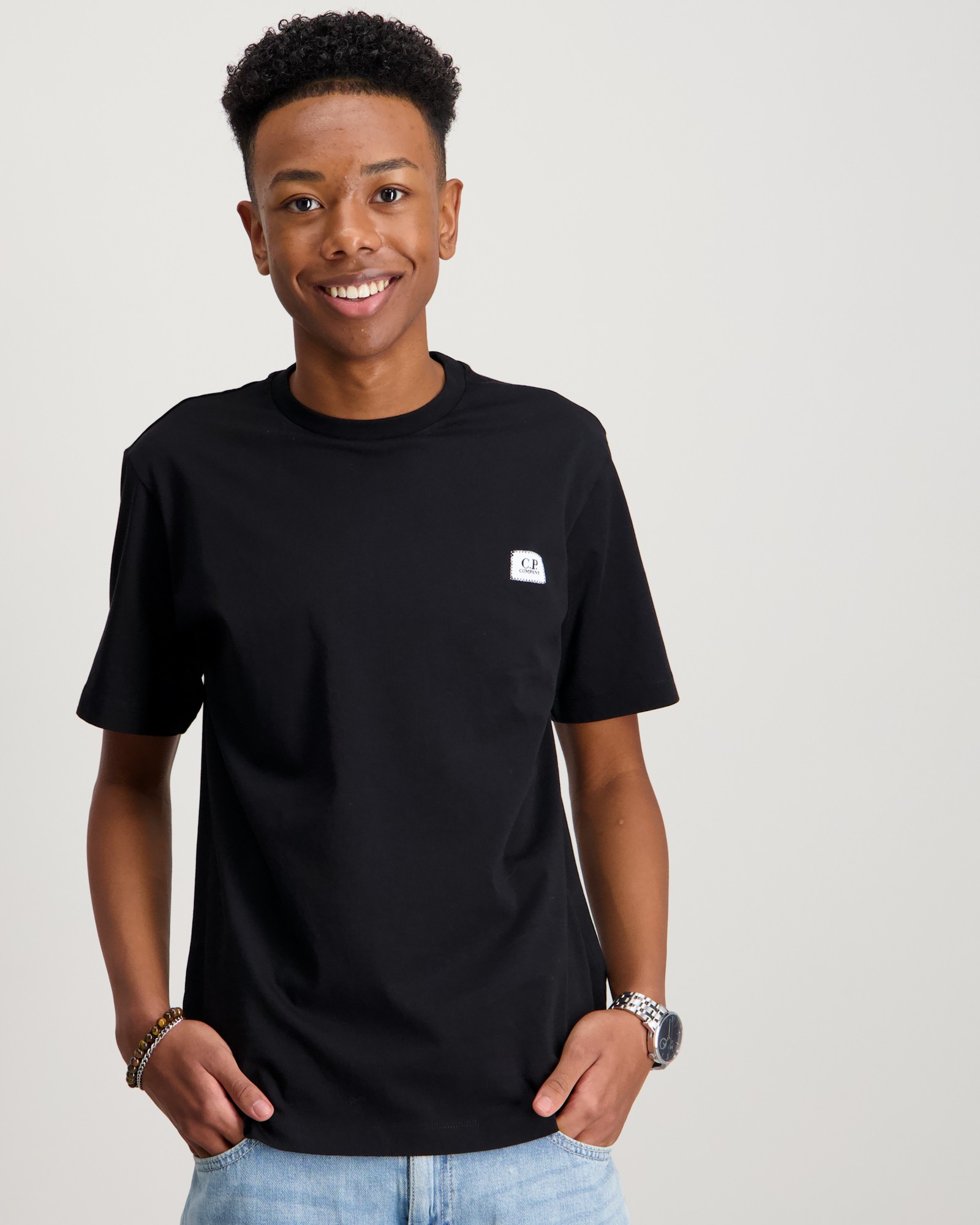 C.P. Company T-SHIRT SHORT SLEEVE Svart för Kille | Kids Brand Store