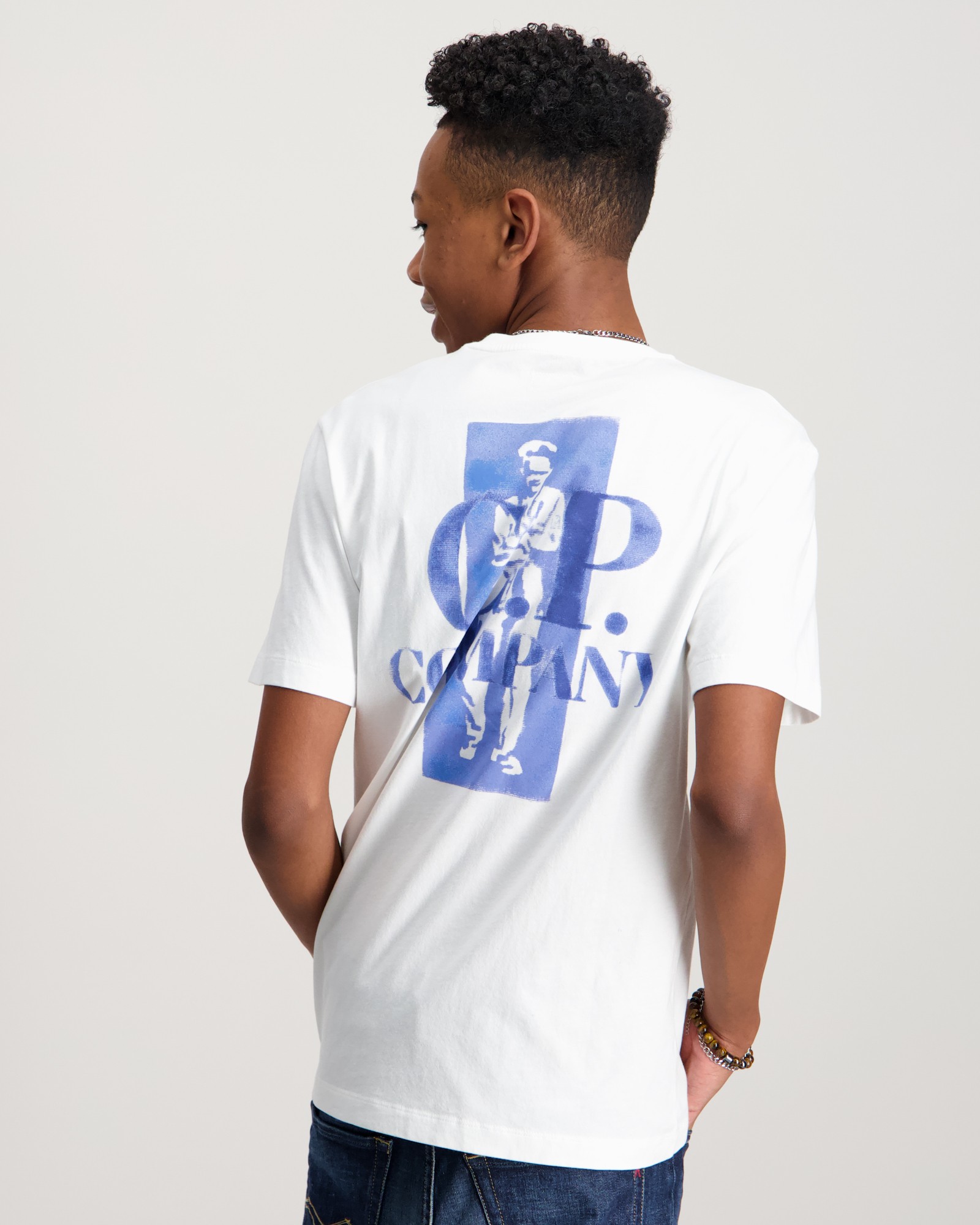 C.P. Company T-SHIRT SHORT SLEEVE Hvit til Gutt | Kids Brand Store