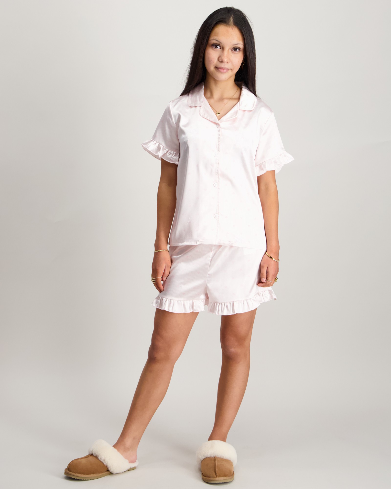 LMTD NLFNIGHTY SS SHORTS PYJAMAS SET Rosa für Mädchen | Kids Brand Store