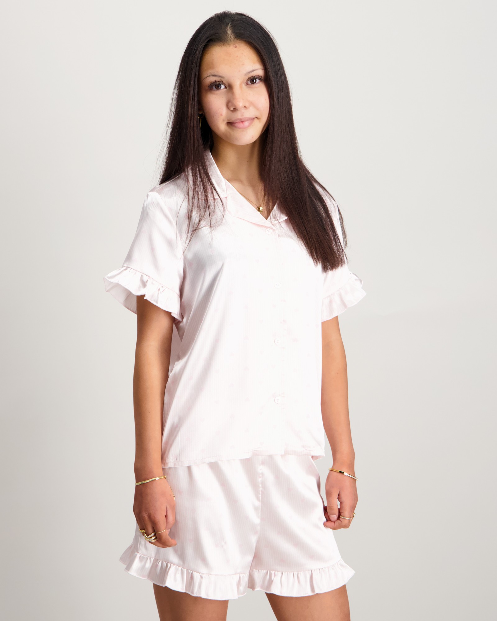 LMTD NLFNIGHTY SS SHORTS PYJAMAS SET Rosa für Mädchen | Kids Brand Store