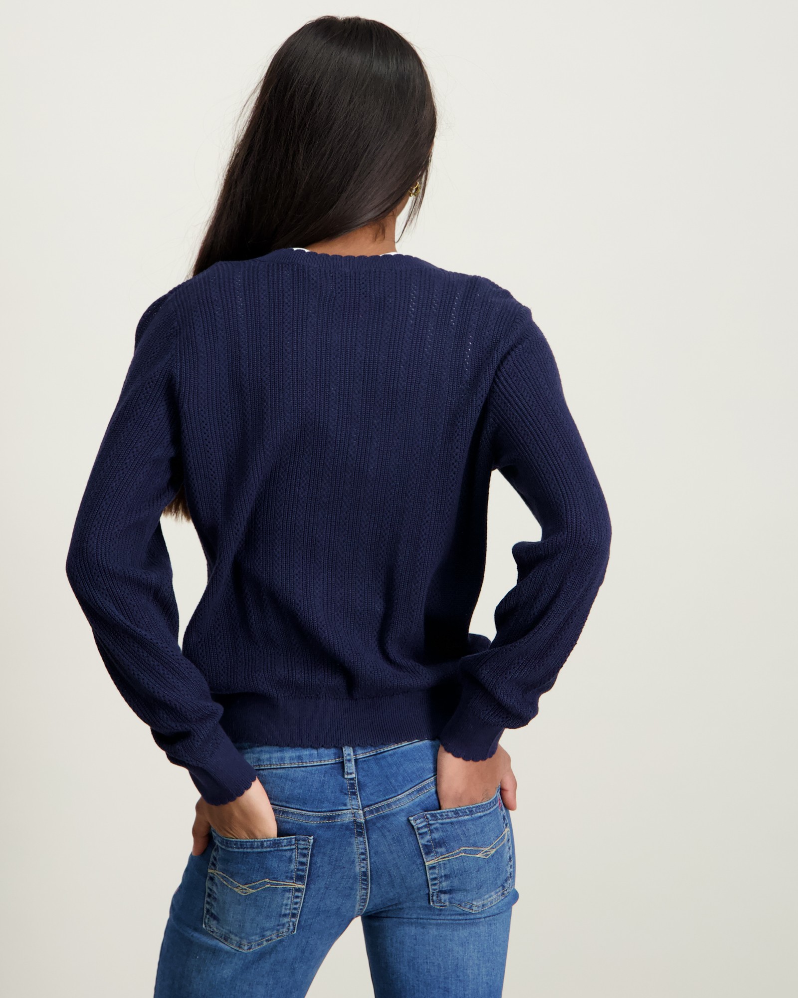 VERO MODA VMNEWLEX POINTELLE LS O-N CARDIGAN GIRL Blau für Mädchen ...