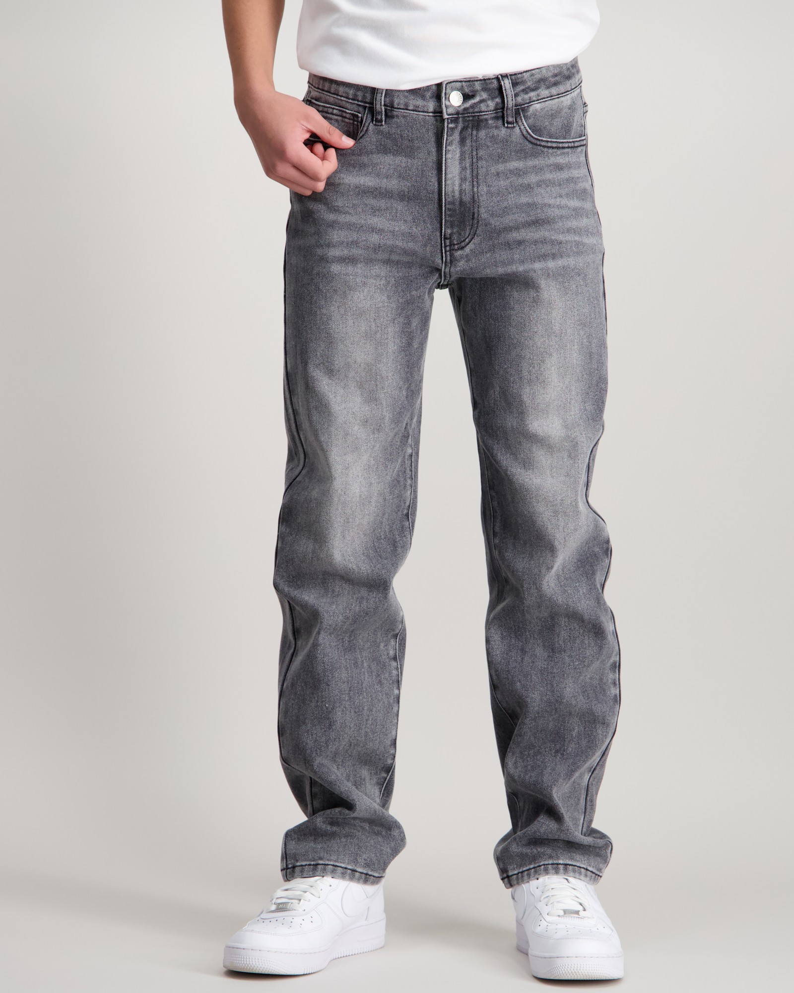 Zeke Essential Loose Fit Jeans Grå för Kille | Kids Brand Store