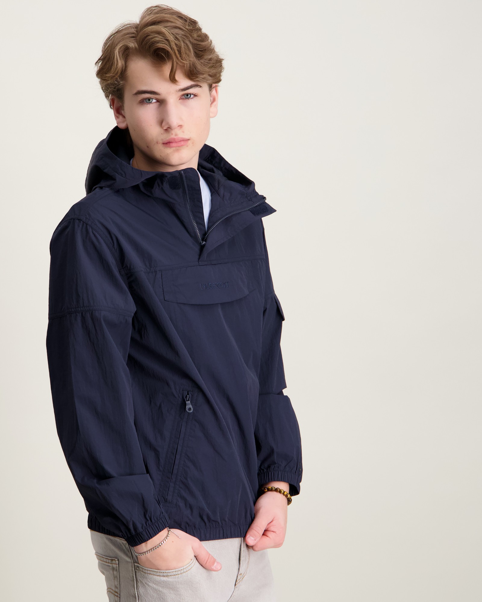 Lyle & Scott Overhead Jacket Blau für Jungen | Kids Brand Store