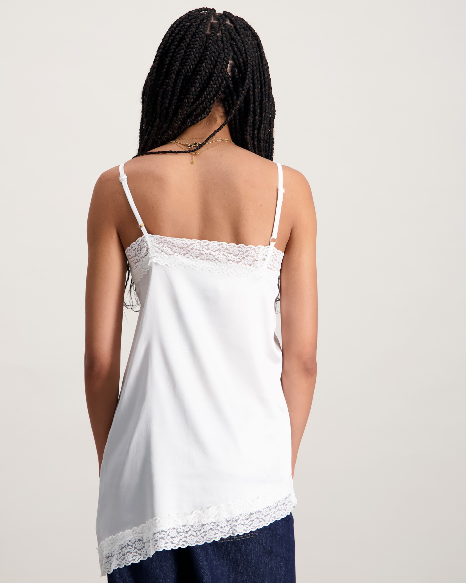 Instinct Girls satin asymmetric singlet Valkoinen varten Tytöt | Kids ...